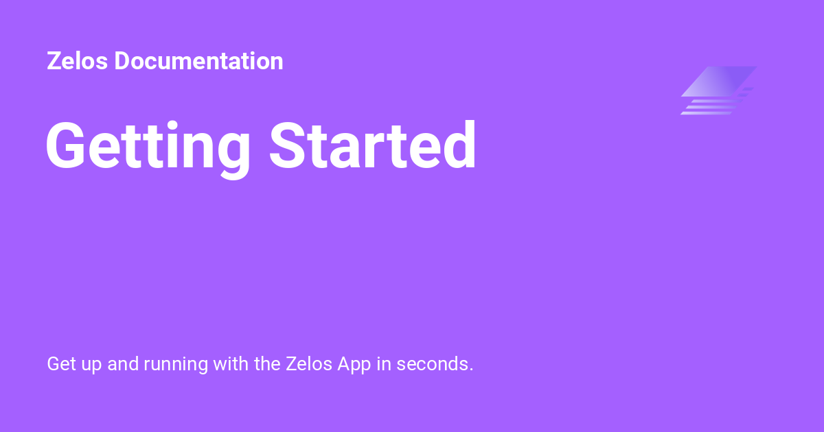 Getting Started - Zelos Documentation