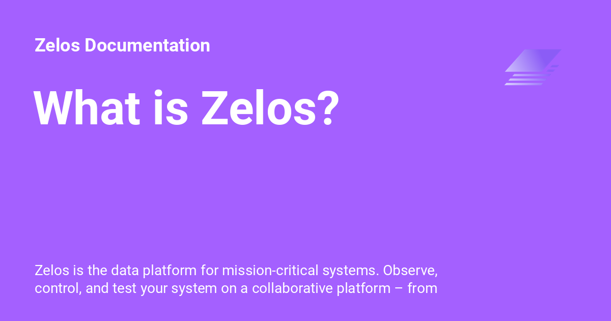 What is Zelos? - Zelos Documentation