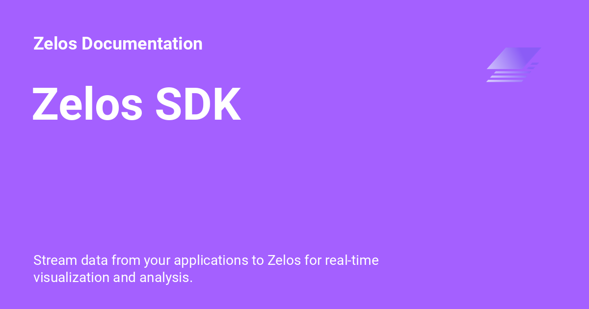 Zelos SDK - Zelos Documentation